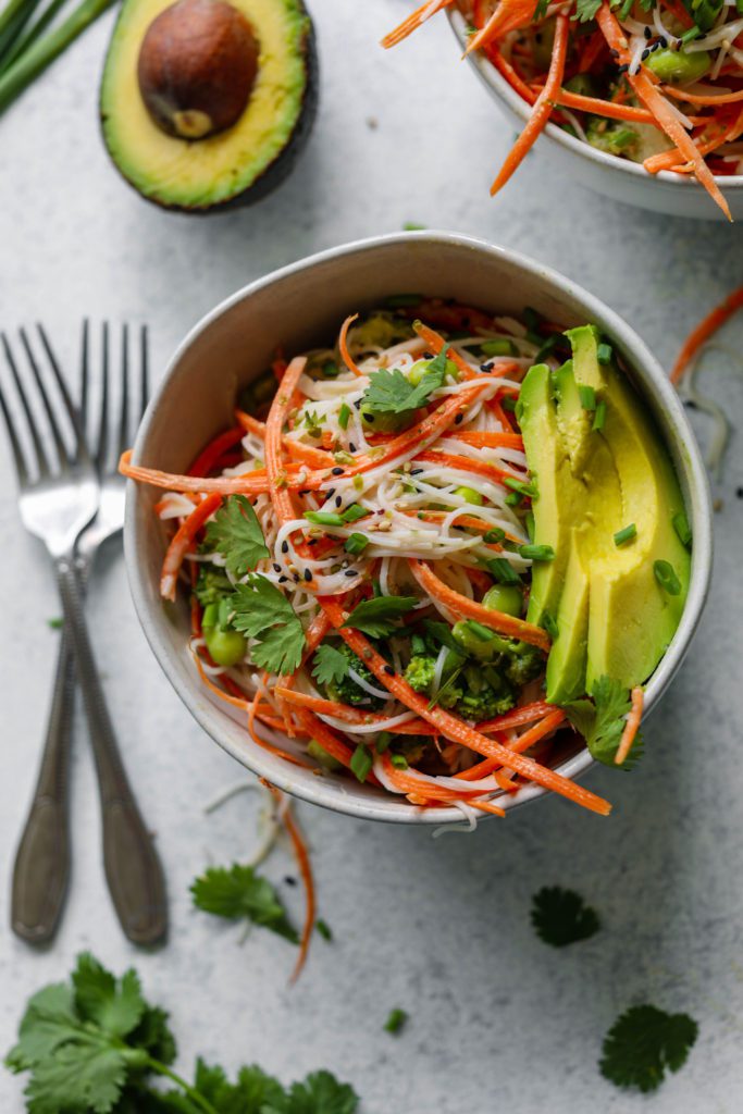 Rainbow Rice Noodle Bowl-8 - Flora & Vino