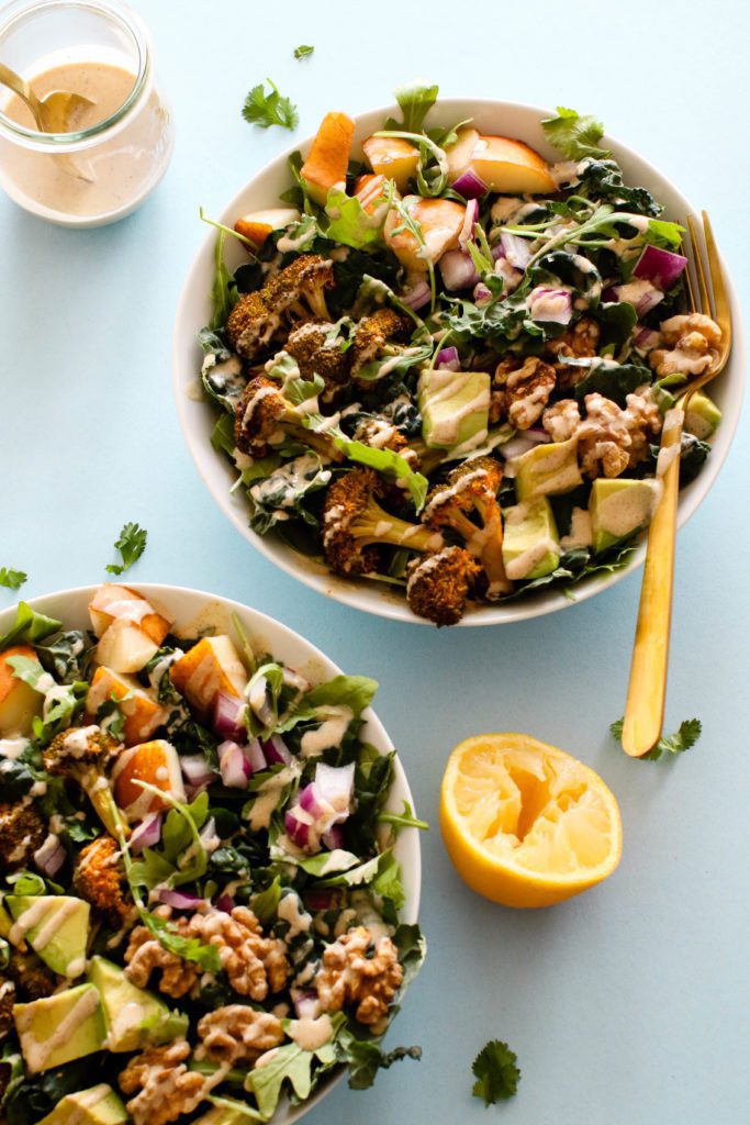 "Sweetgreeny" Detox Salad with Detox Tahini Dressing - Flora & Vino