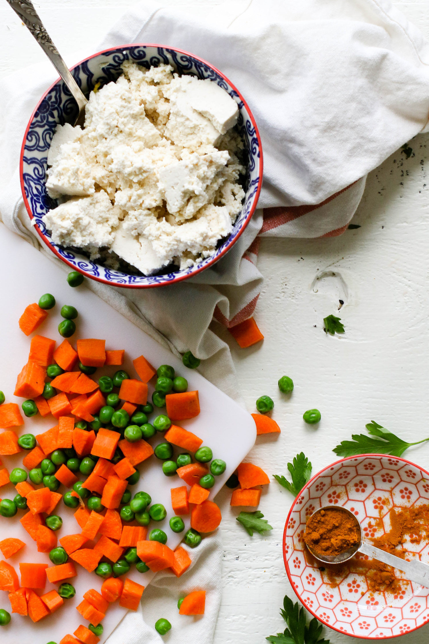 Turmeric Cauliflower Rice Bowls with Eggy Tofu-8 - Flora & Vino