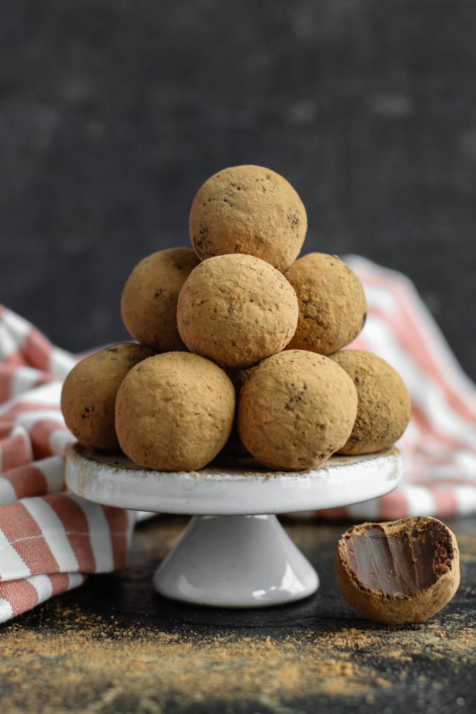 Cacao Dusted Dark Chocolate Truffles-11 - Flora & Vino