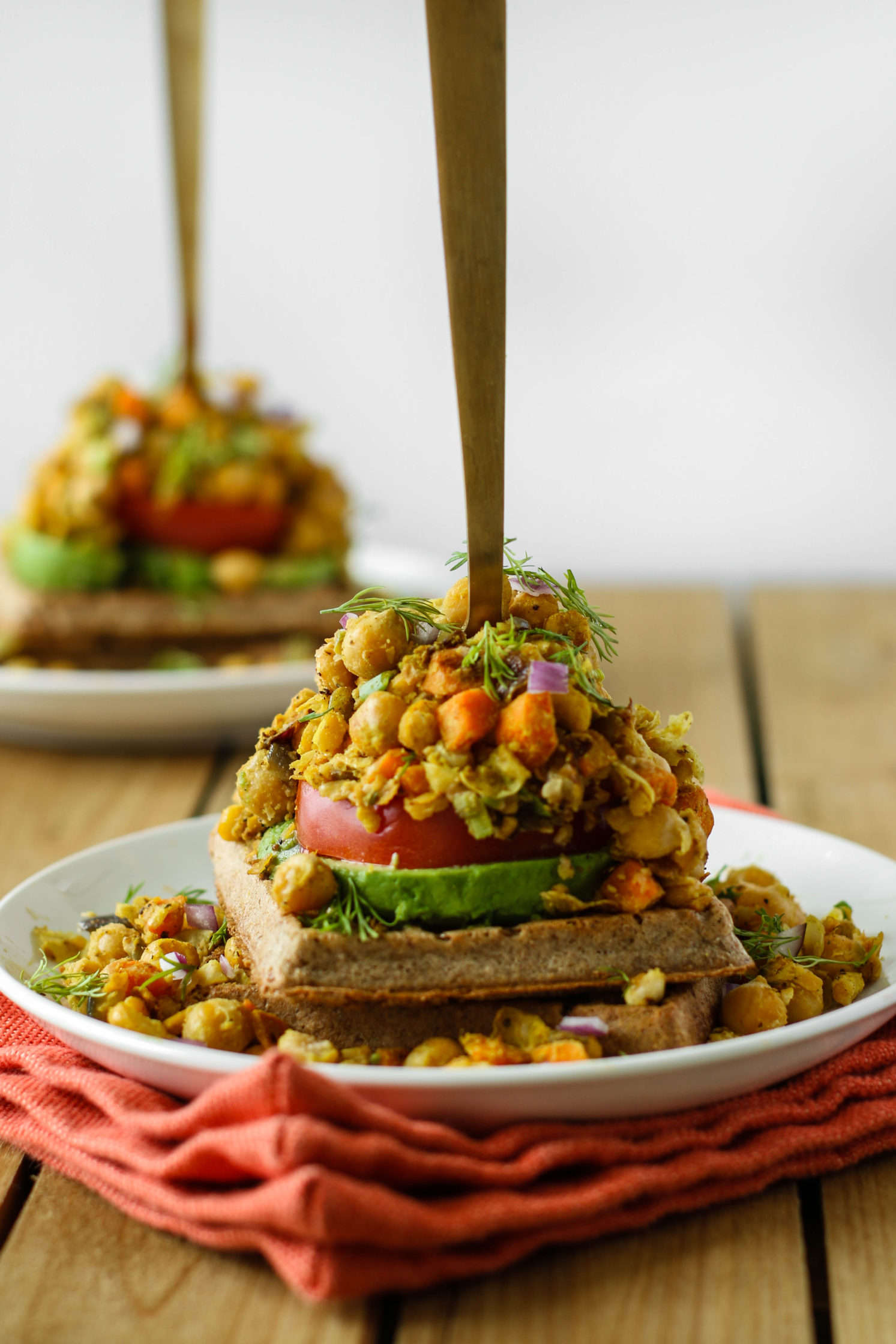 Chickpea Scramble Waffle Stackers_-9 - Flora & Vino