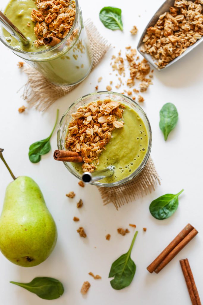Spiced Green Pear Protein Shake - Flora & Vino