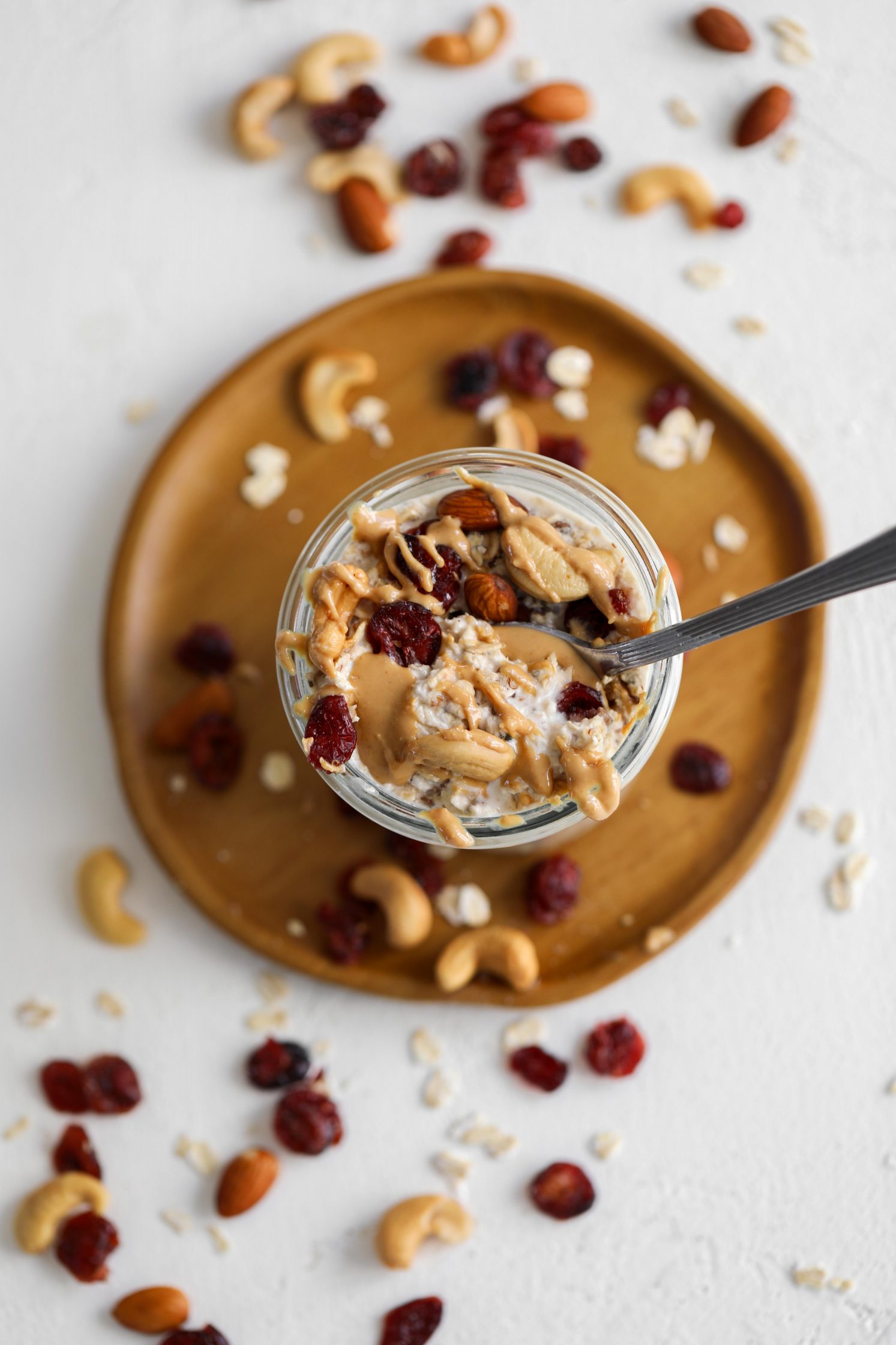 Trail Mix Overnight Oats - Flora & Vino