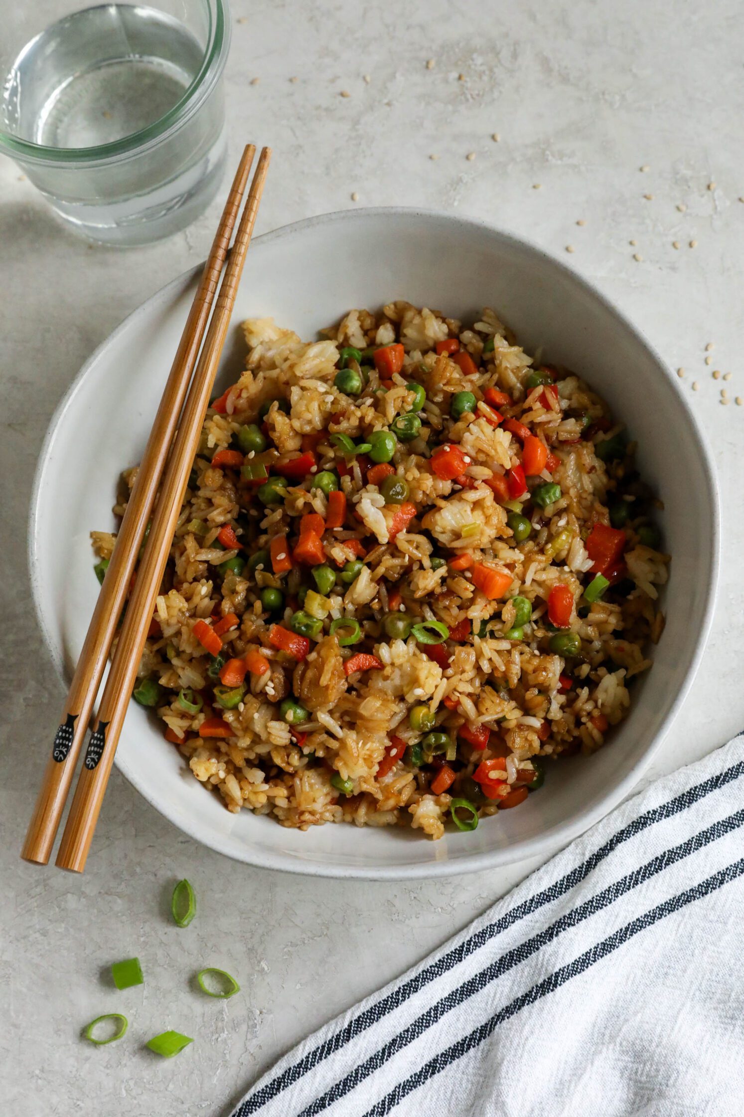 Single Serving Fried Rice Recipe - Flora & Vino
